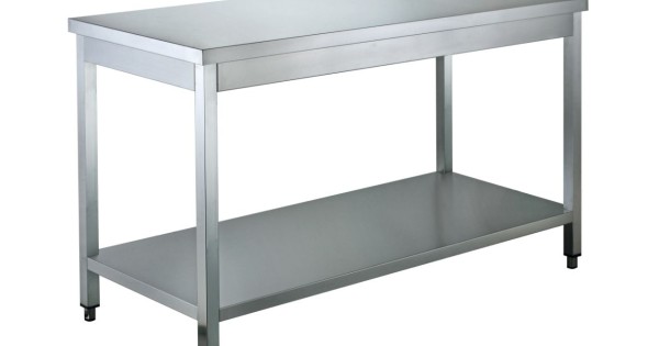 ADM RVS Werktafel 1200mm breed - 700mm diep met bodemschap